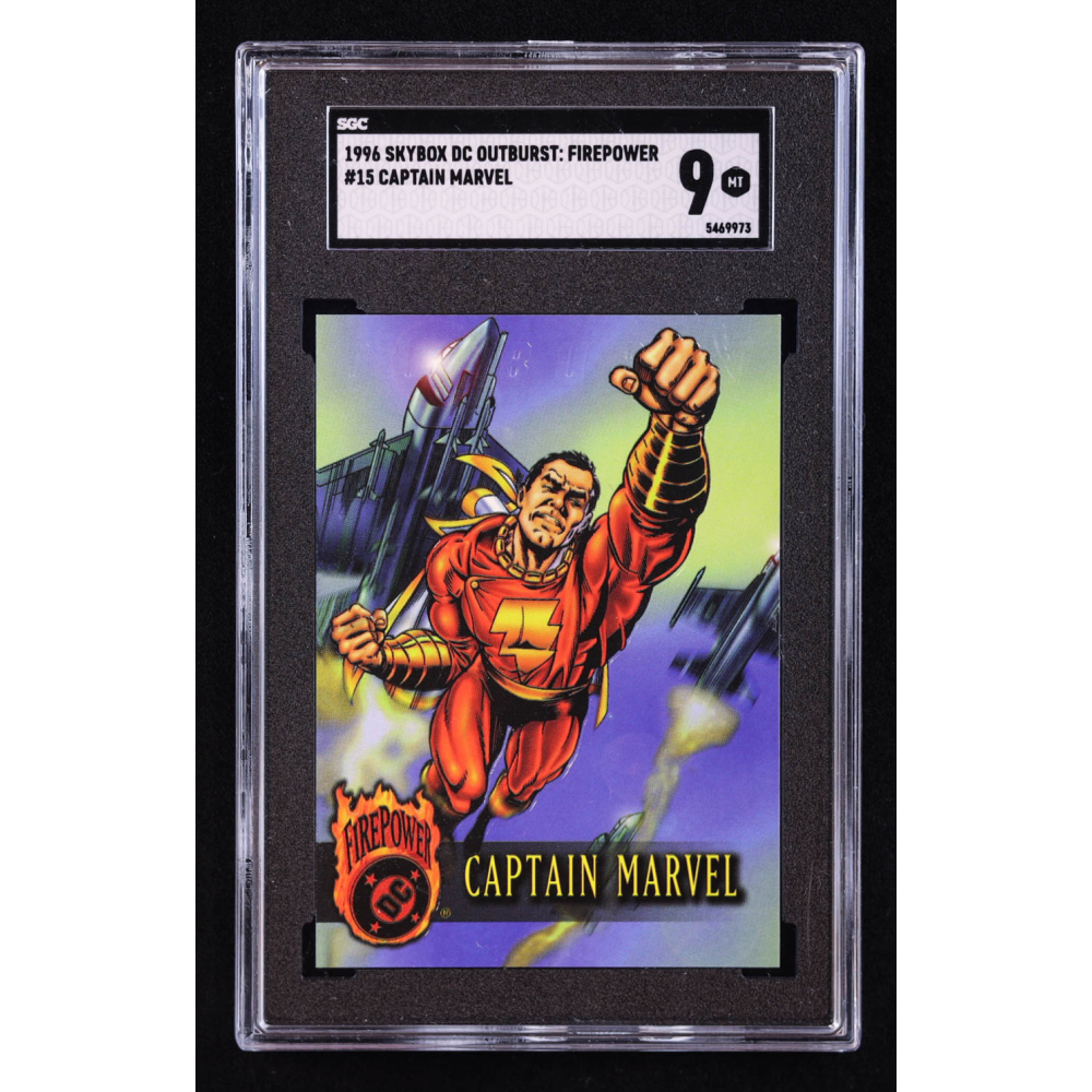 Captain Marvel 1996 SkyBox DC Outburst Firepower #15 (SGC 9) | Pristine ...