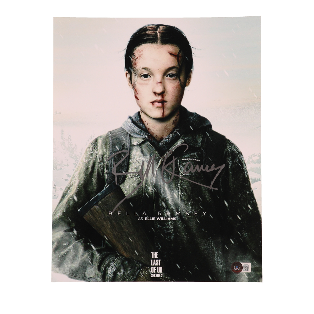 Bella Ramsey Signed "The Last of Us" 11x14 Photo (Beckett) | Pristine ...