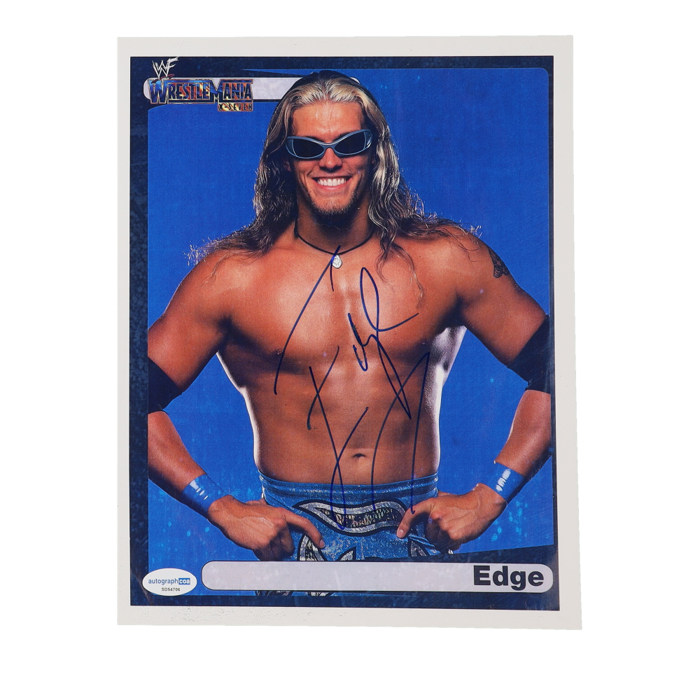 Edge Signed WWF 8x10 Photo (AutographCOA) | Pristine Auction
