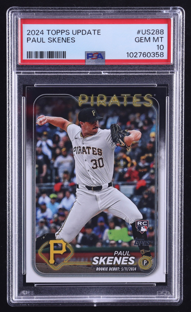 Paul Skenes 2024 Topps Update #US288 RC (PSA 10) | Pristine Auction