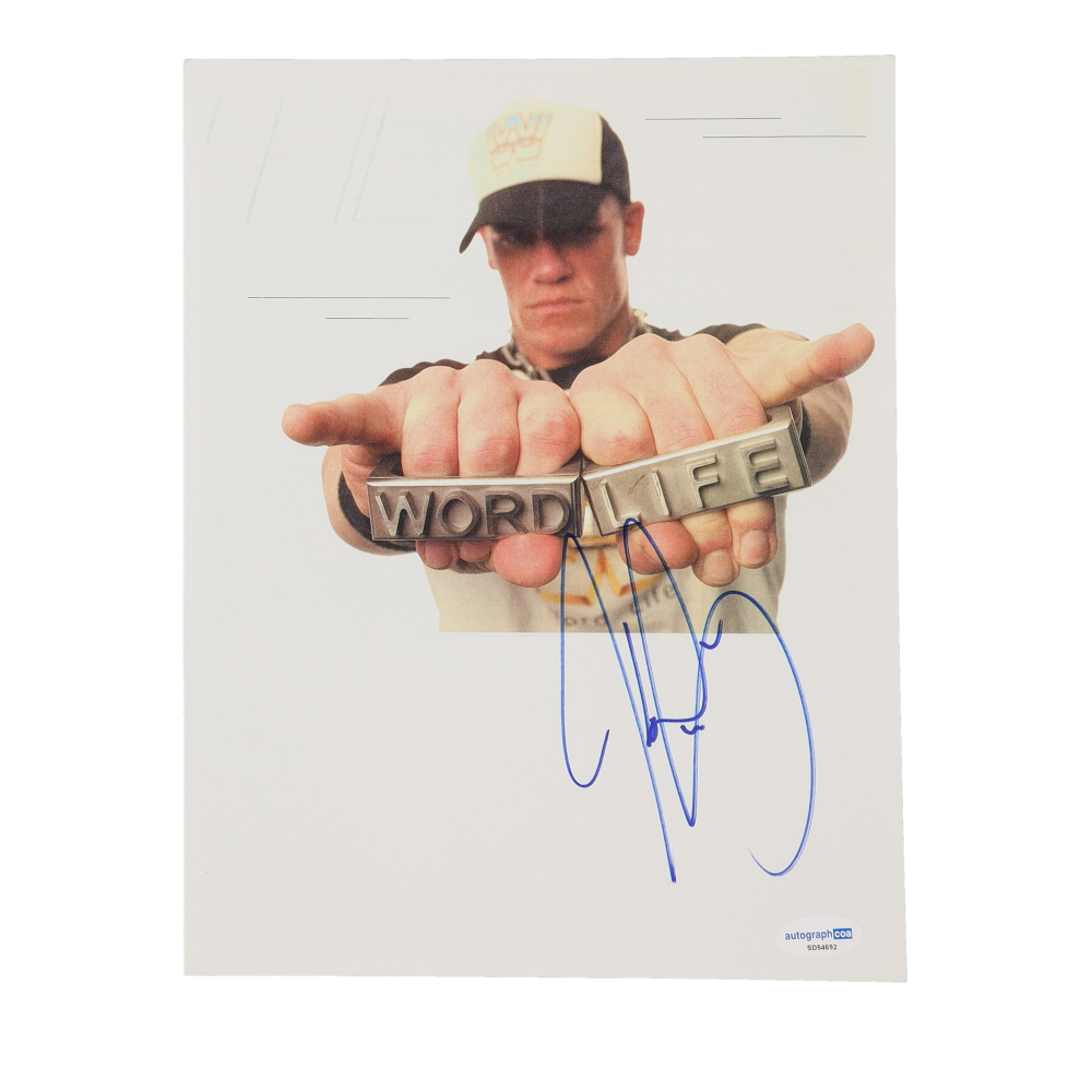 John Cena Signed WWE 8x10 Photo (AutographCOA) | Pristine Auction