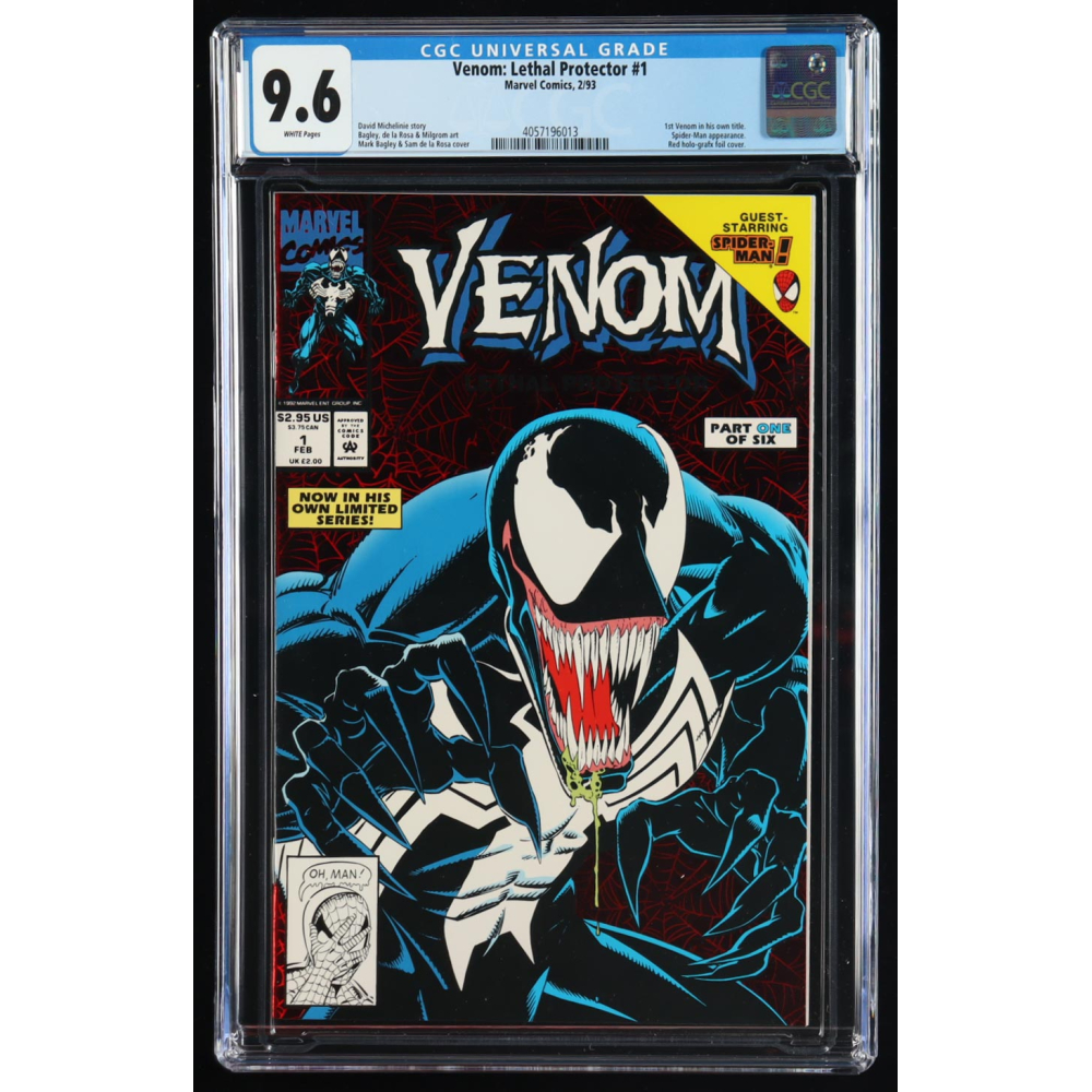 1993 "Venom: Lethal Protector" #1 Red Foil Cover Marvel Comic Book (CGC ...