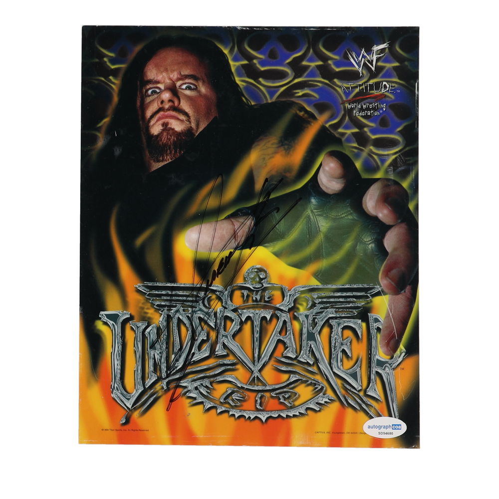 The Undertaker Signed WWF 8x10 Photo (AutographCOA) | Pristine Auction