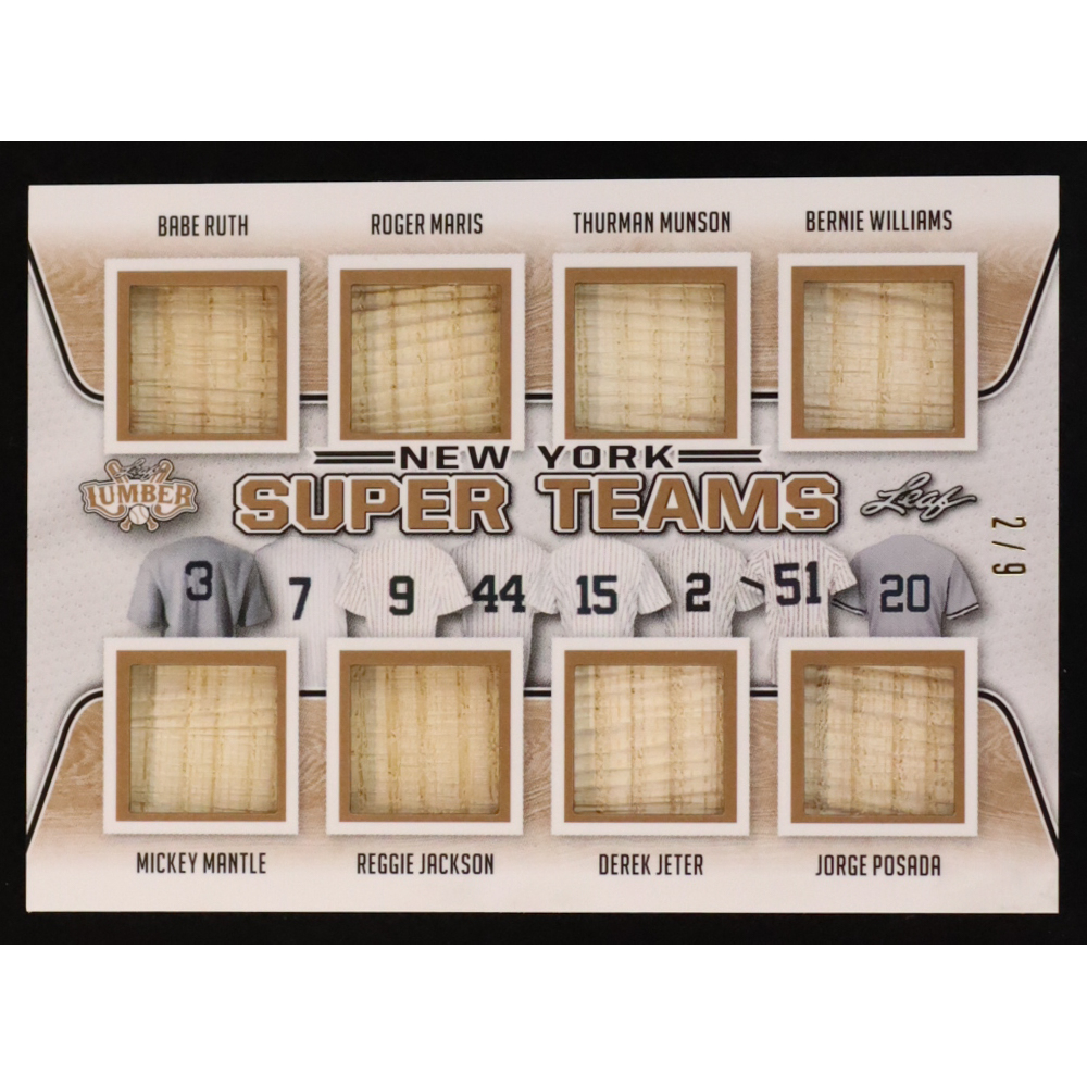 2021 Leaf Lumber Super Teams Bronze #ST01 #2/9 Babe Ruth / Roger Maris ...