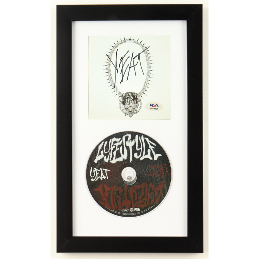 Yeat Signed Custom Framed "Lyfestyle" CD Booklet Display (PSA ...
