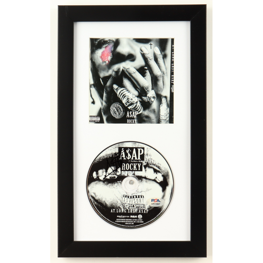 A$AP Rocky Custom Framed "At. Long. Last. ASAP" CD Disc Display (PSA) | Pristine Auction
