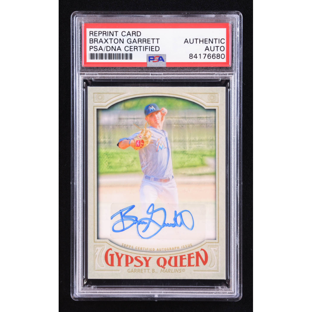 Braxton Garrett Signed Reprint Card (PSA) | Pristine Auction