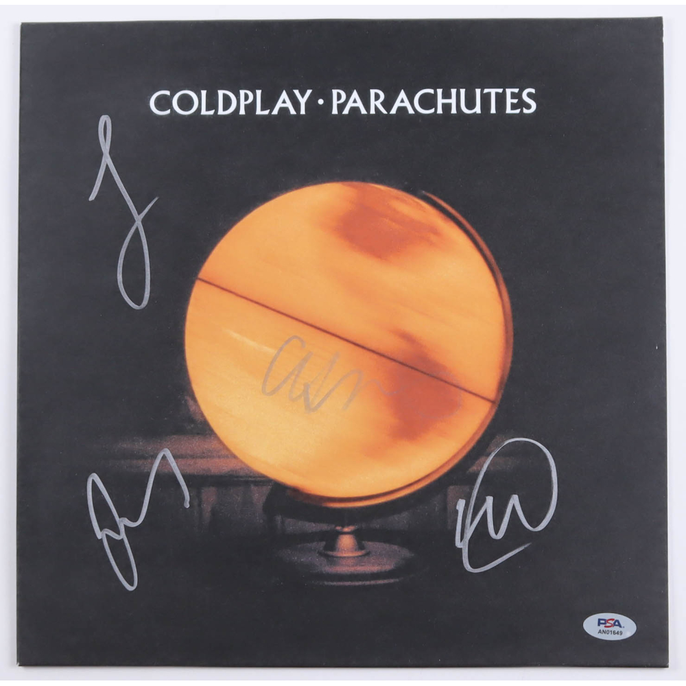 Coldplay "Parachutes" Vinyl Record Album Sleeve Band-Signed By (4) With ...