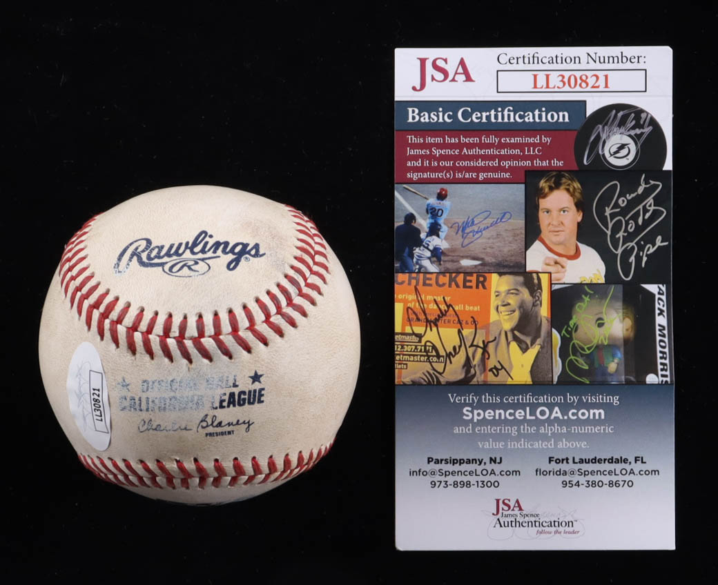 Ray Black Signed Game-Used California League Baseball (JSA) | Pristine ...