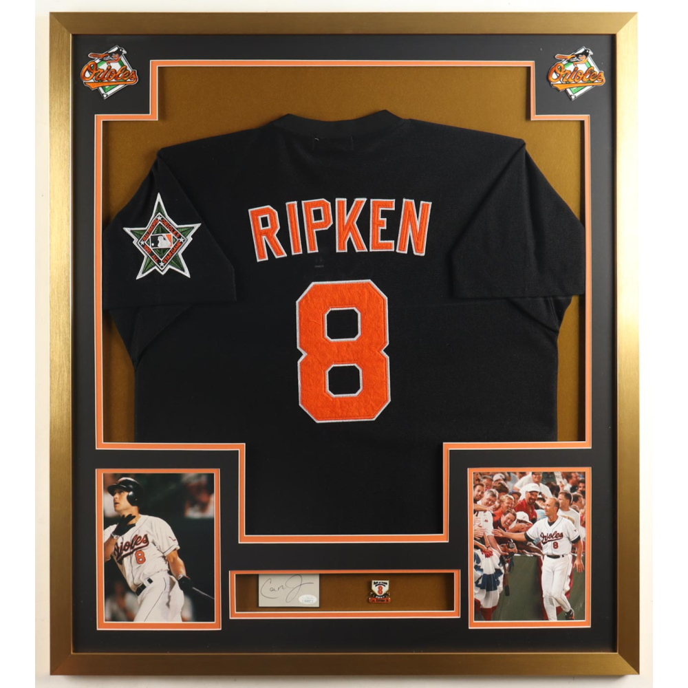 Cal Ripken Jr. Signed Custom Framed Cut Display with 1993 All-Star ...