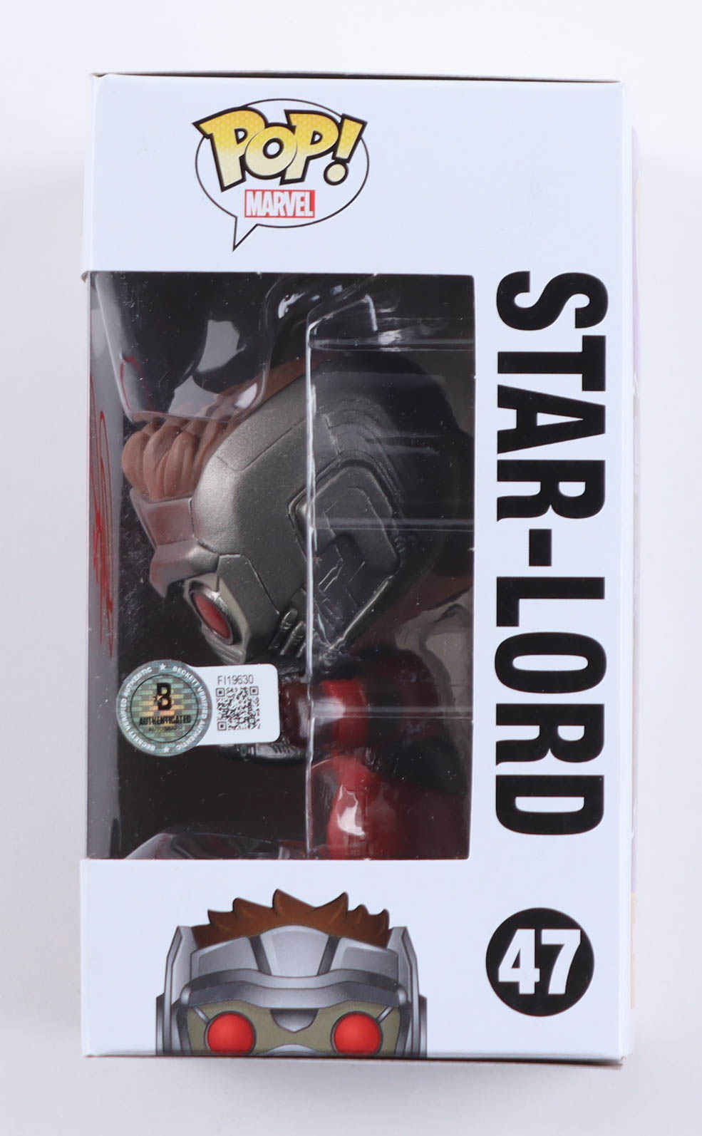 Chris Pratt Signed "Guardians Of The Galaxy" #47 Star-Lord Funko Pop ...