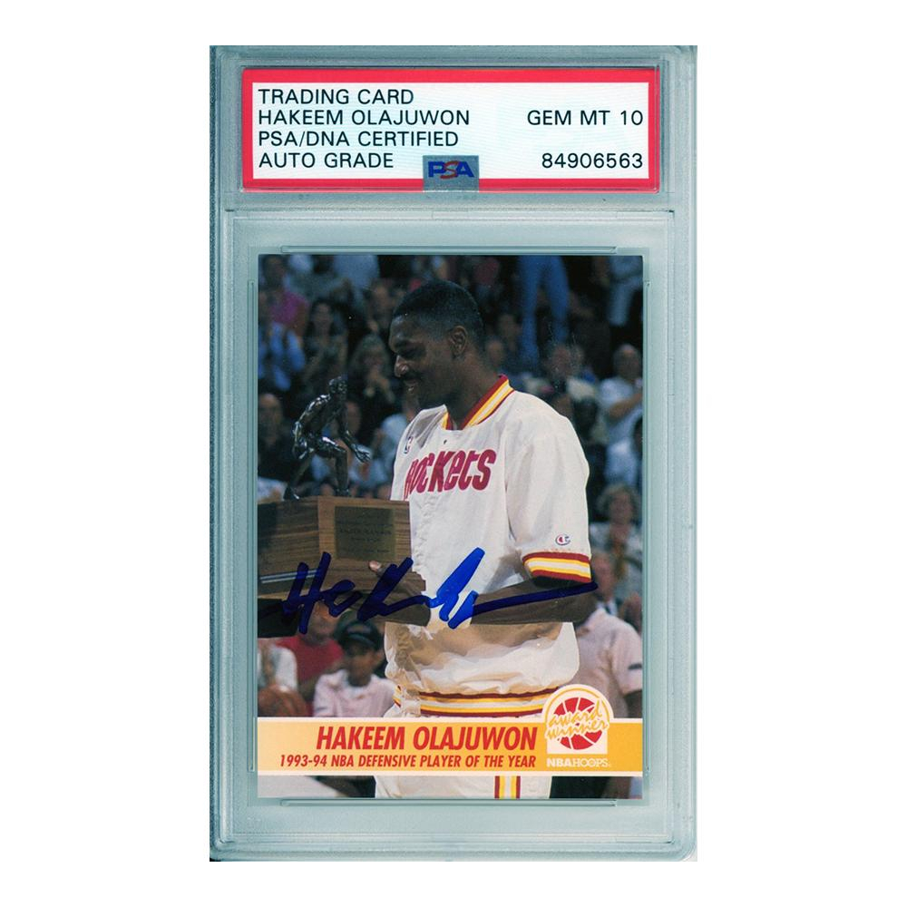 Hakeem Olajuwon Signed 1994 Topps #261 (PSA | Autograph Graded 10 ...