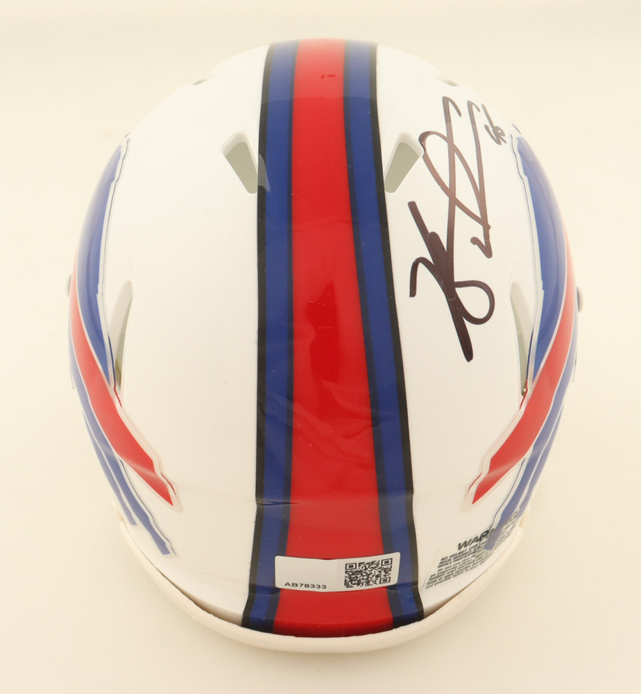 Kyle Williams Signed Bills Speed Mini Helmet (TSE) | Pristine Auction