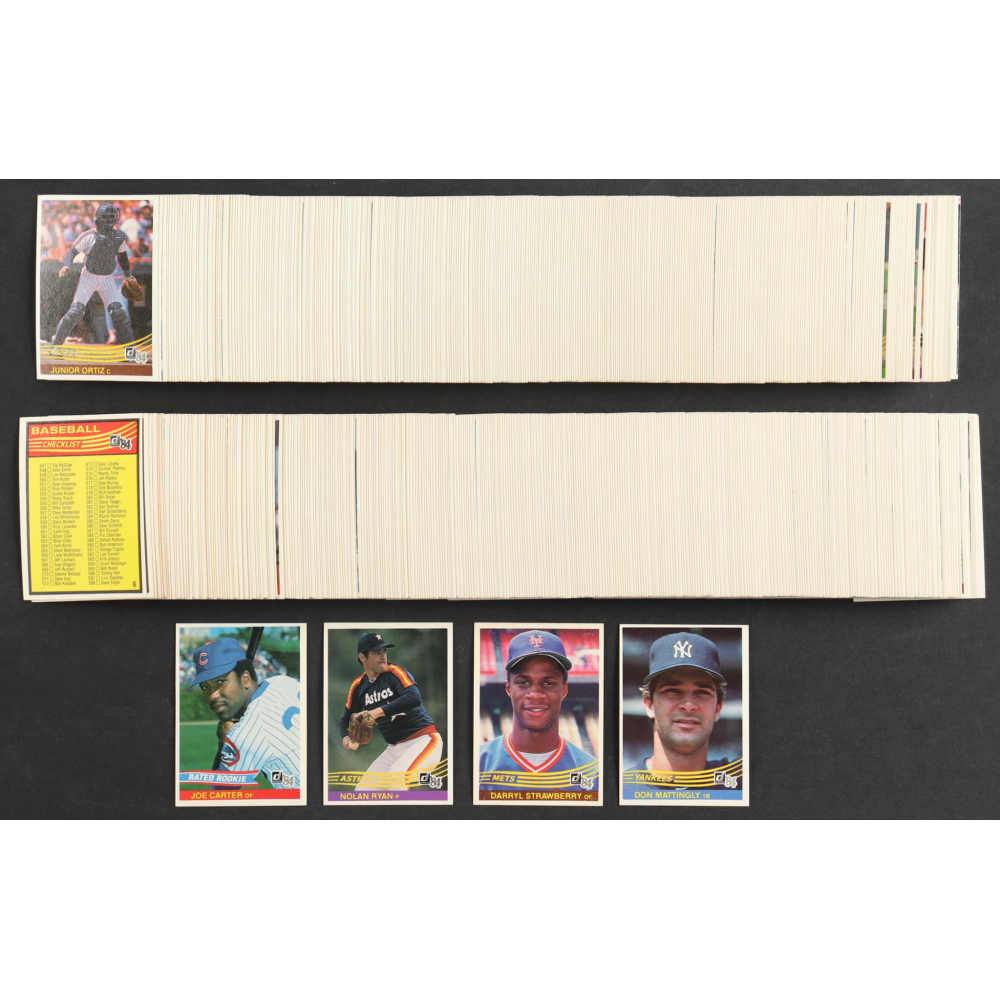 1984 Donruss Baseball Complete Set of (660) Cards with Joe Carter #41 ...