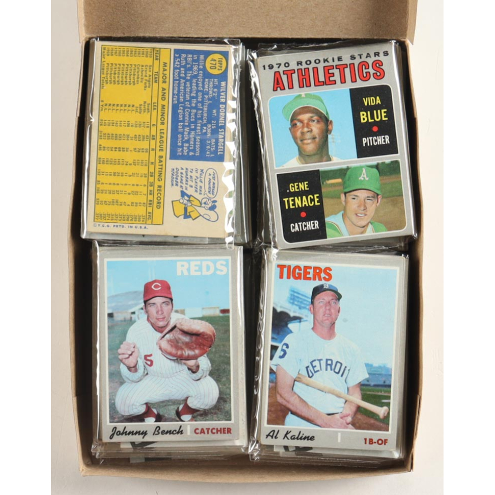 1970 Topps Baseball Cello Fun Pack Vending Box with (20) Packs ...