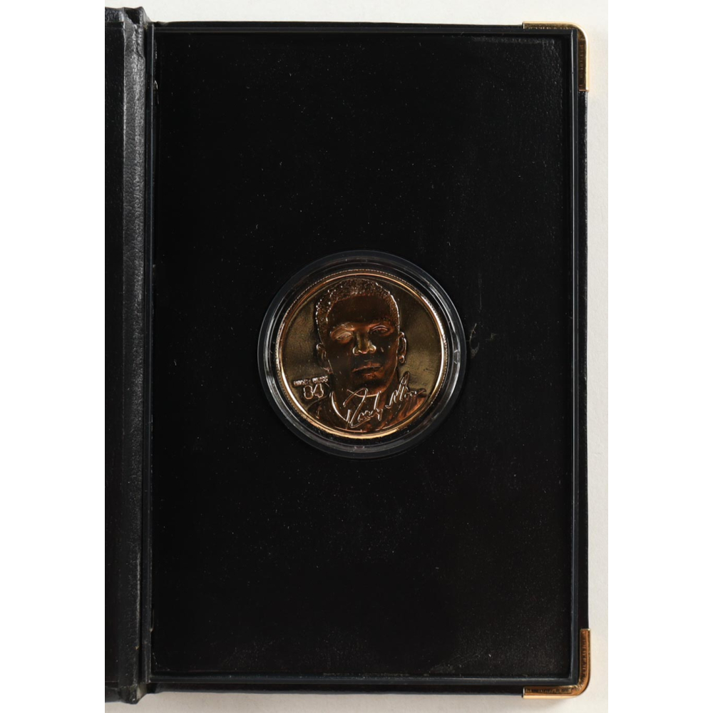 Randy Moss & Cris Carter Back to Back LE Highland Mint 24k Gold Overlay ...