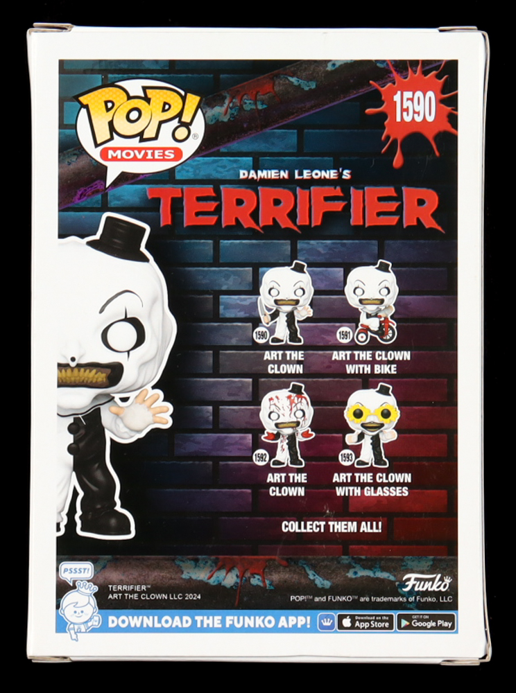 David Howard Thornton Signed "Terrifier" #1590 Art The Clown Funko Pop ...