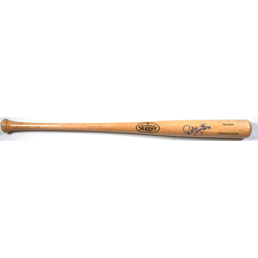 Robin Yount Signed Louisville Slugger Baseball Bat Inscribed "HOF 99 ...