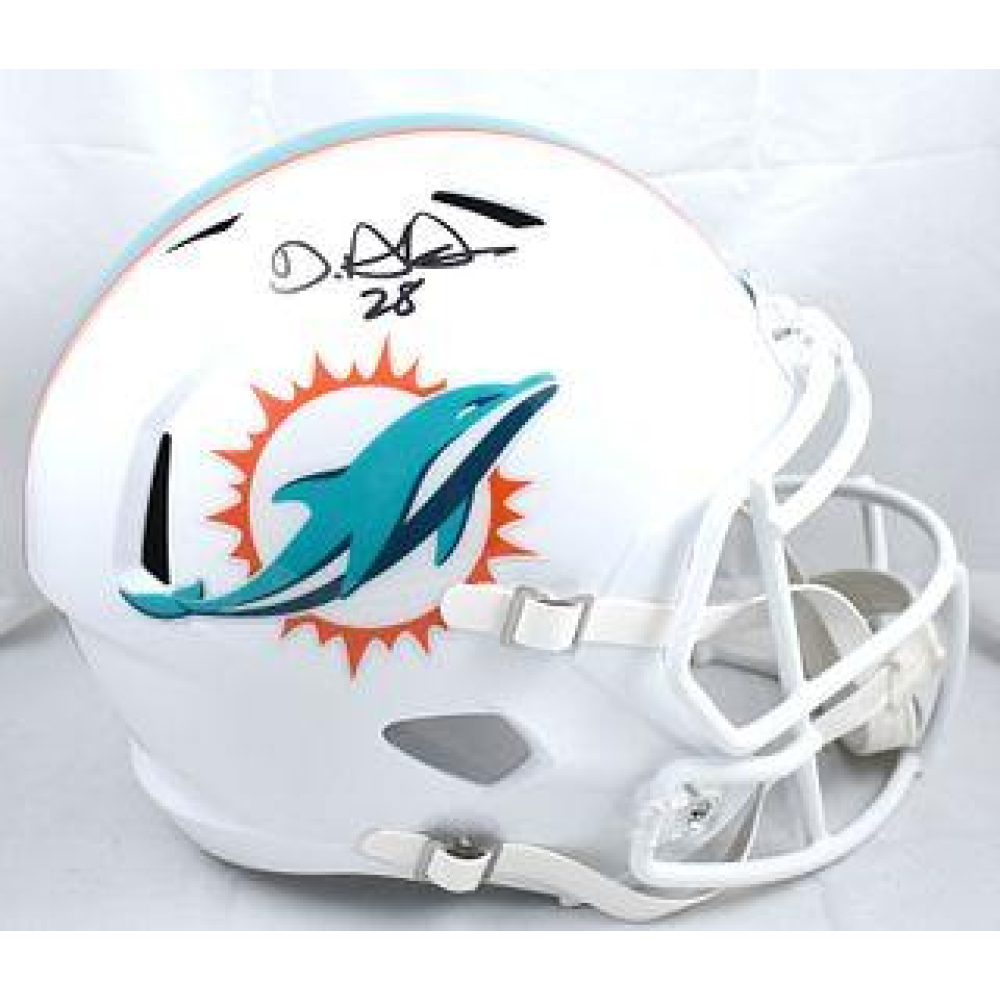 De'Von Achane Signed Dolphins Full-Size Speed Helmet (Beckett ...