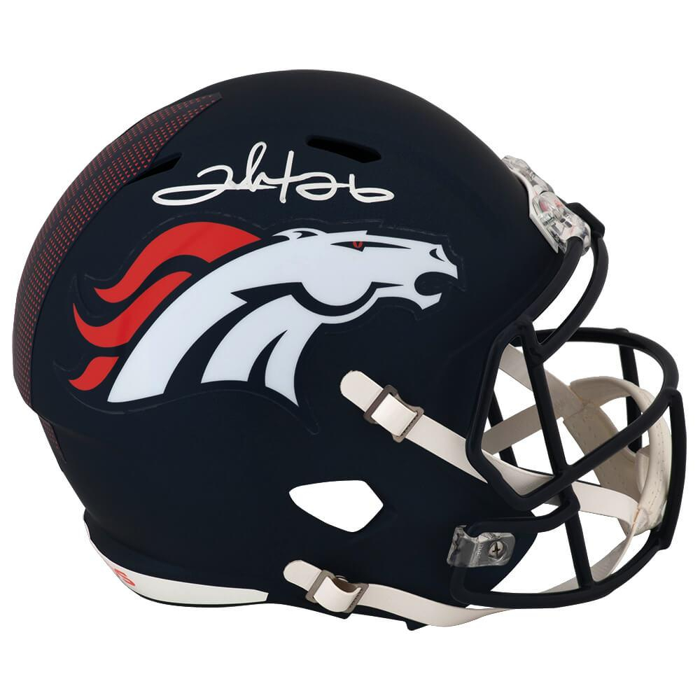 Clinton Portis Signed Broncos Full-Size Speed Helmet (Schwartz ...