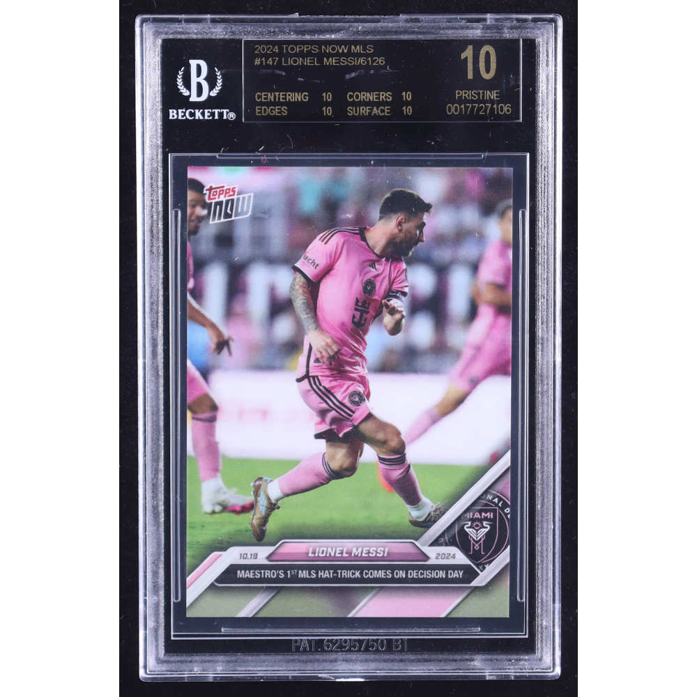 Lionel Messi 2024 Topps Now MLS #147 (BGS Black Label 10) | Pristine ...
