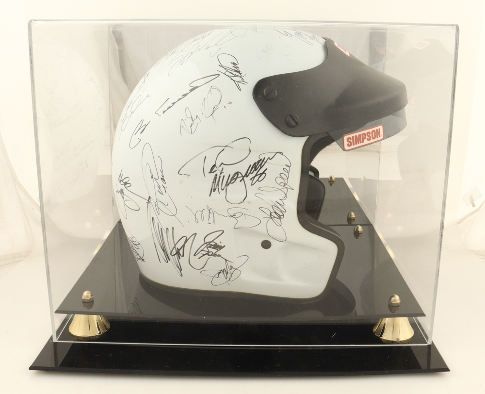 NASCAR Greats Simpson Full-Size Racing Helmet Signed by (30+) with Dale ...