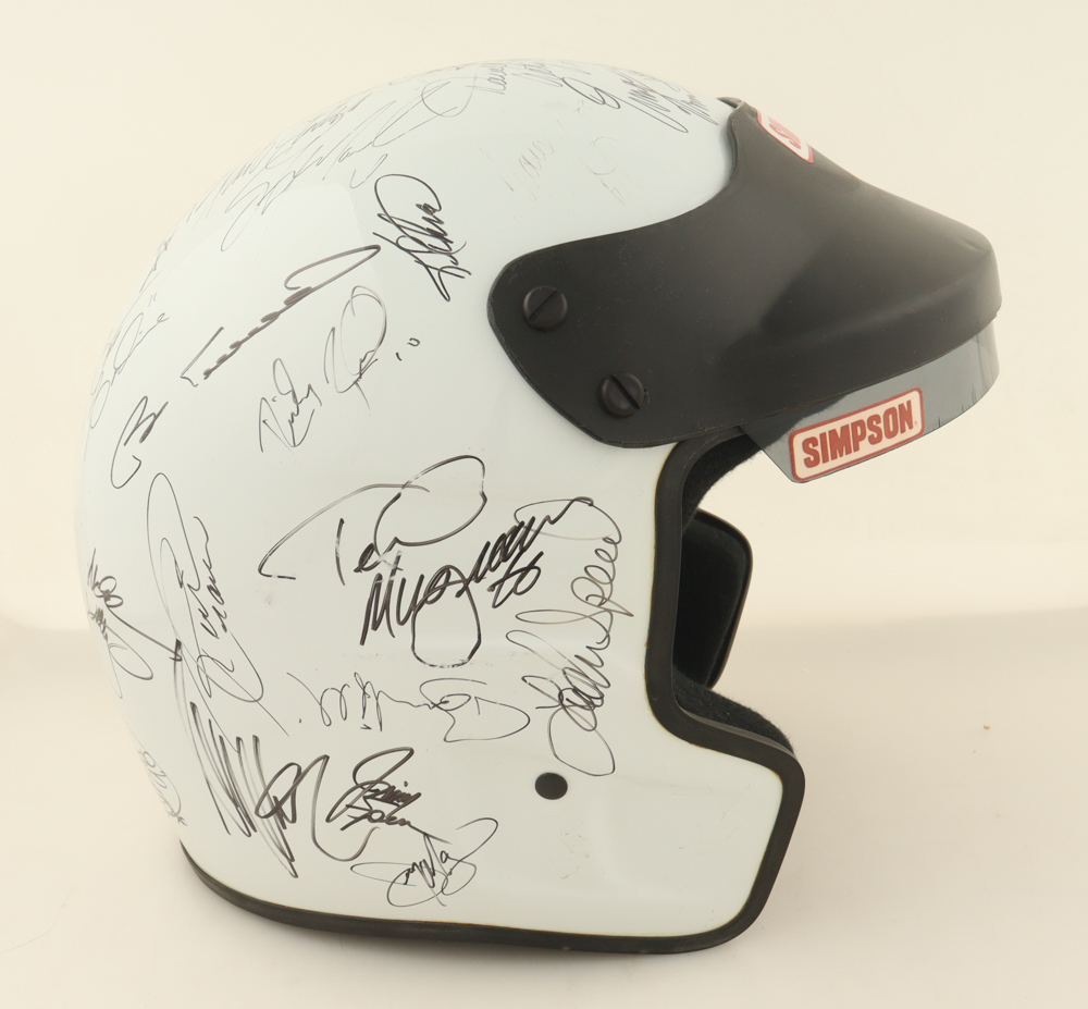 NASCAR Greats Simpson Full-Size Racing Helmet Signed by (30+) with Dale ...