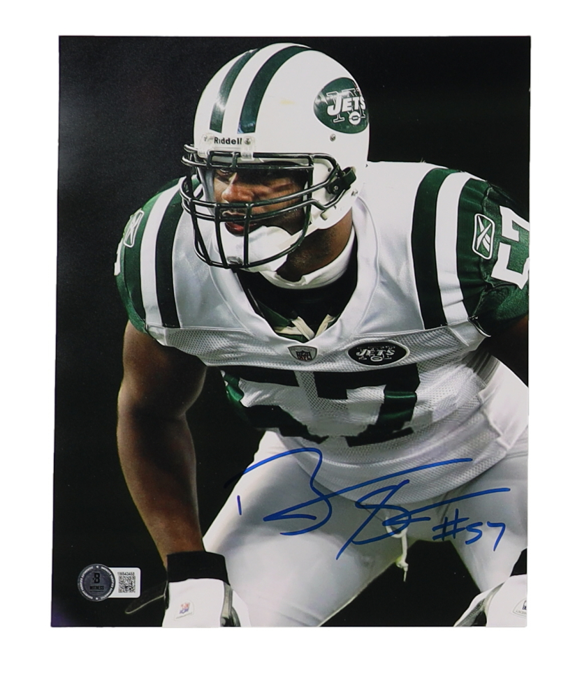 Bart Scott Signed Jets 8x10 Photo (Beckett) | Pristine Auction