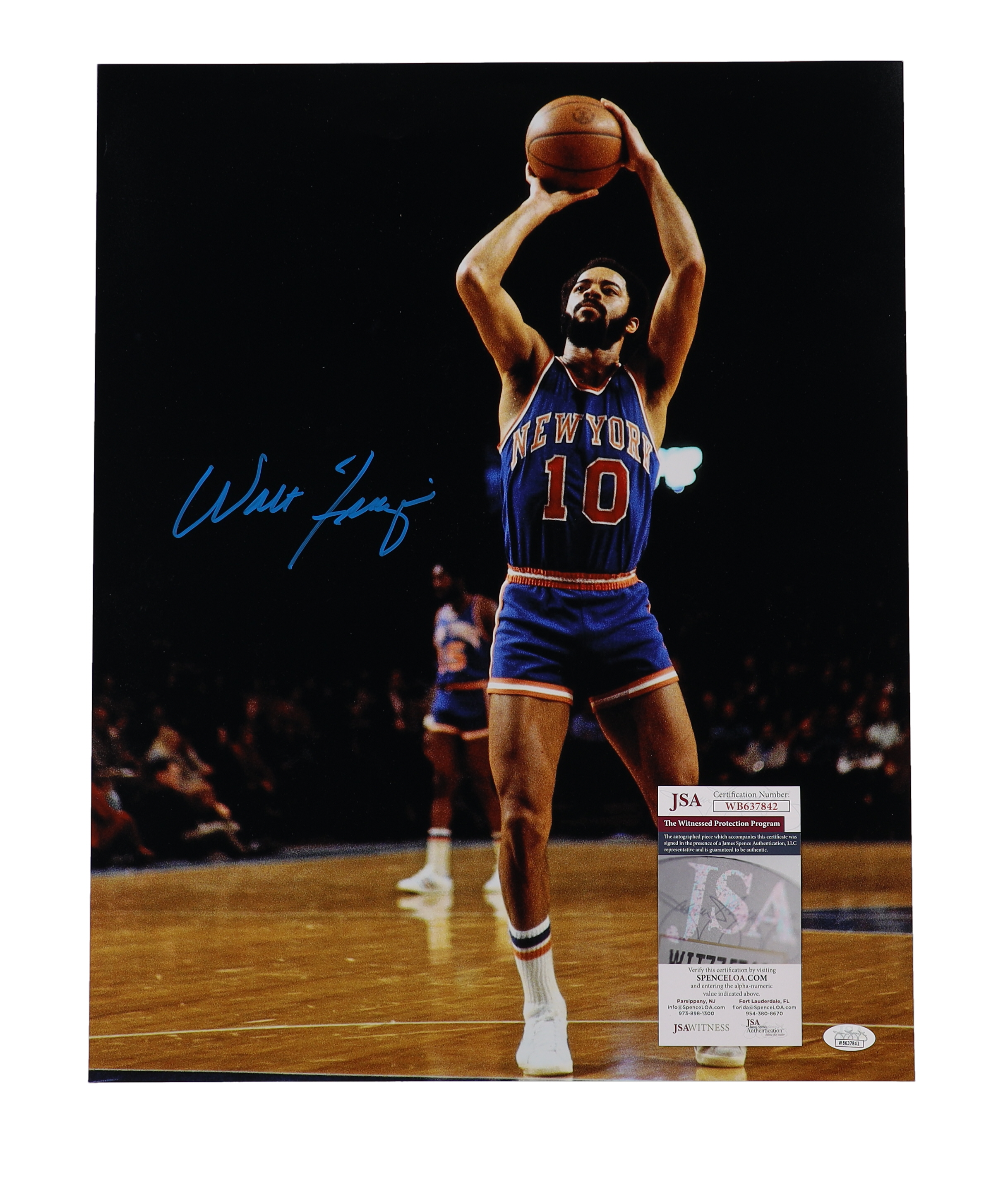 Walt Frazier Signed Knicks 16x20 Photo (JSA) | Pristine Auction