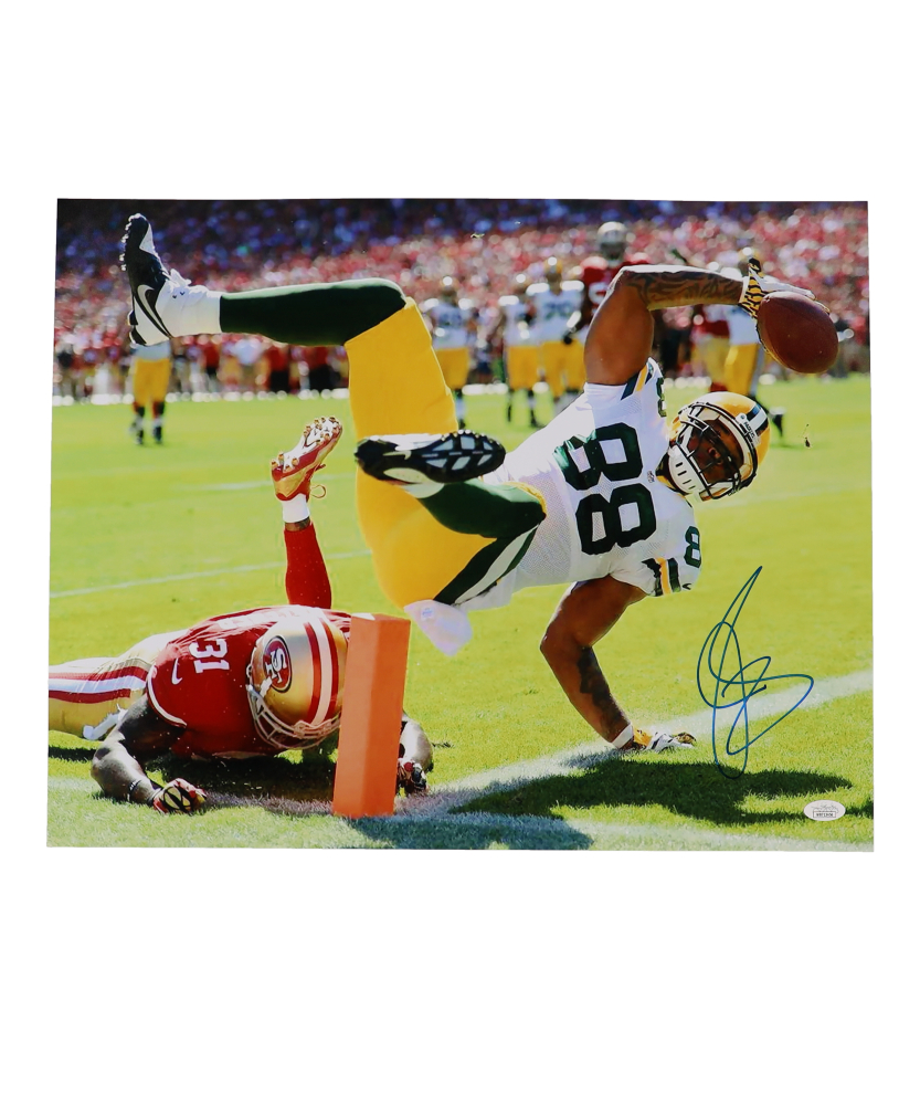 Jermichael Finley Signed Packers 16x20 Photo (JSA) | Pristine Auction