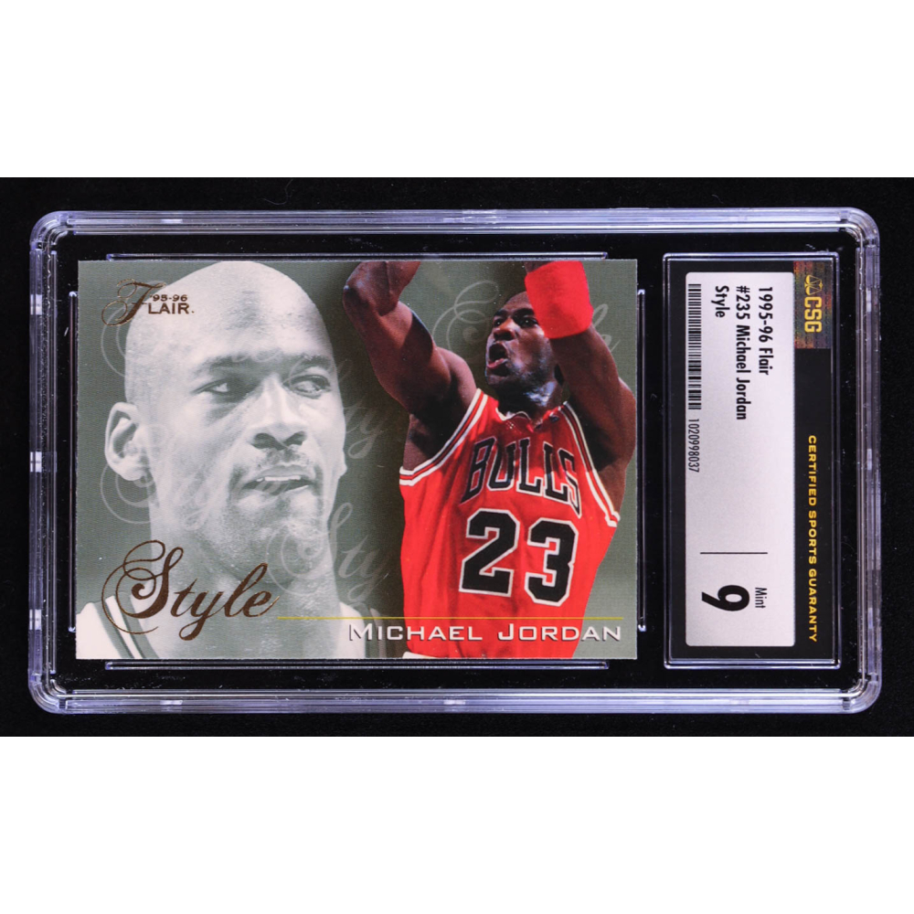 Michael Jordan 1995-96 Flair #235 STY (CSG 9) | Pristine Auction