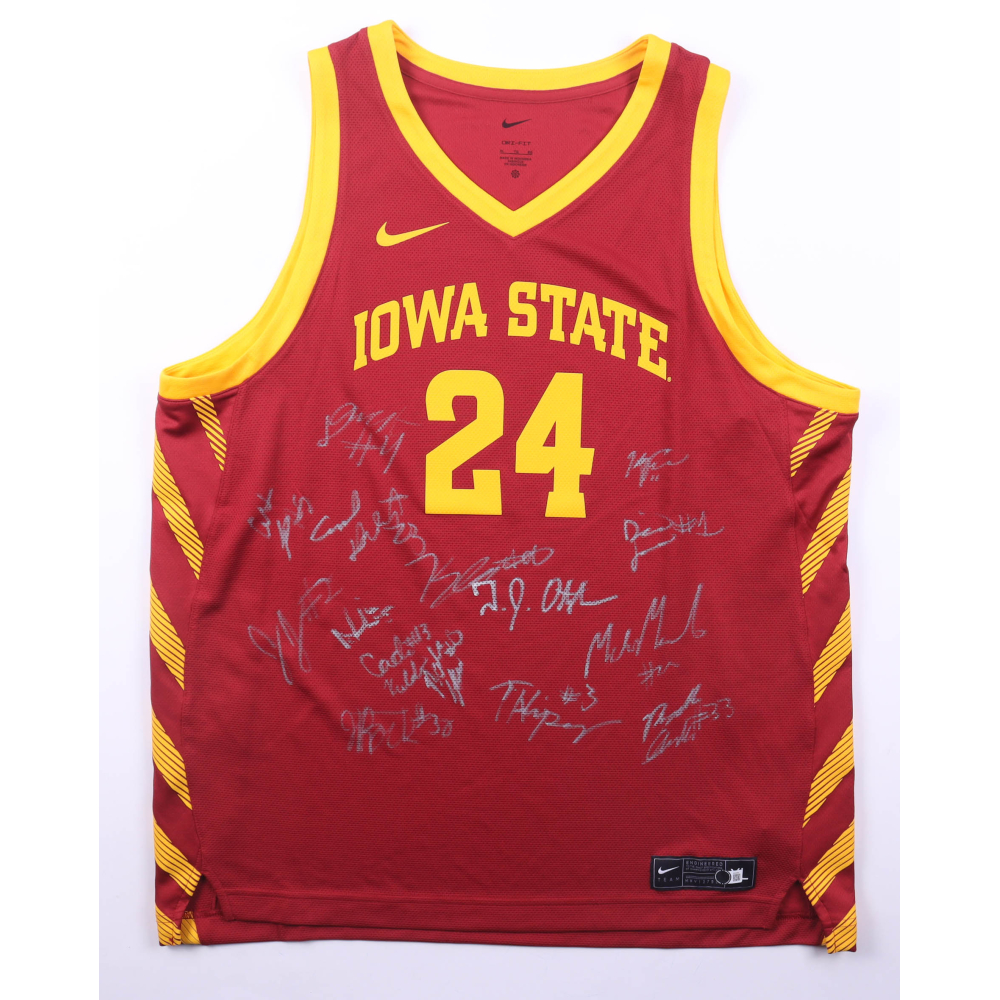 2024-2025 Iowa State Cyclones Jersey Team-Signed by (15) with Keshon ...