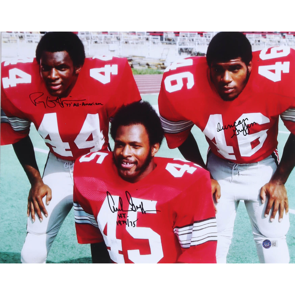 Archie Griffin, Ray Griffin & Duncan Griffin Signed Ohio State Buckeyes ...