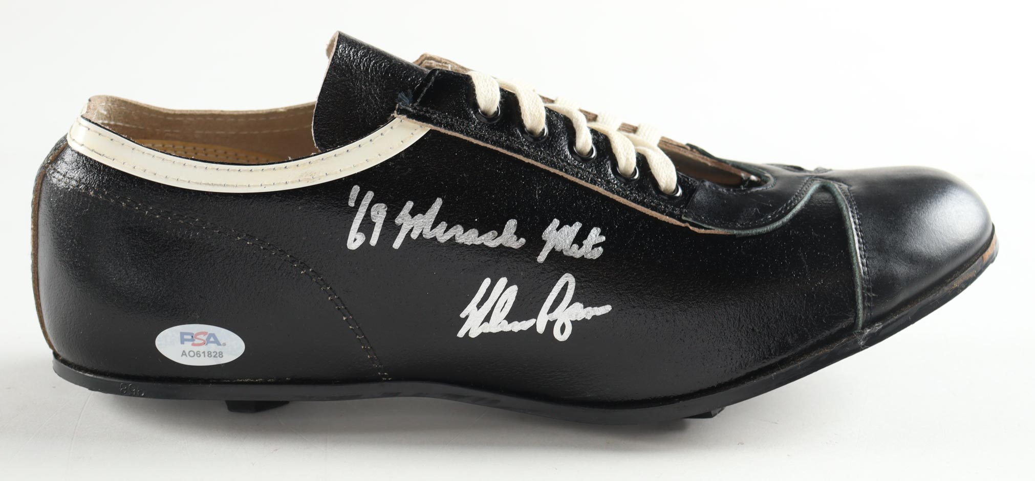 Nolan Ryan Signed Vintage Leather Baseball Cleat With Display Case ...