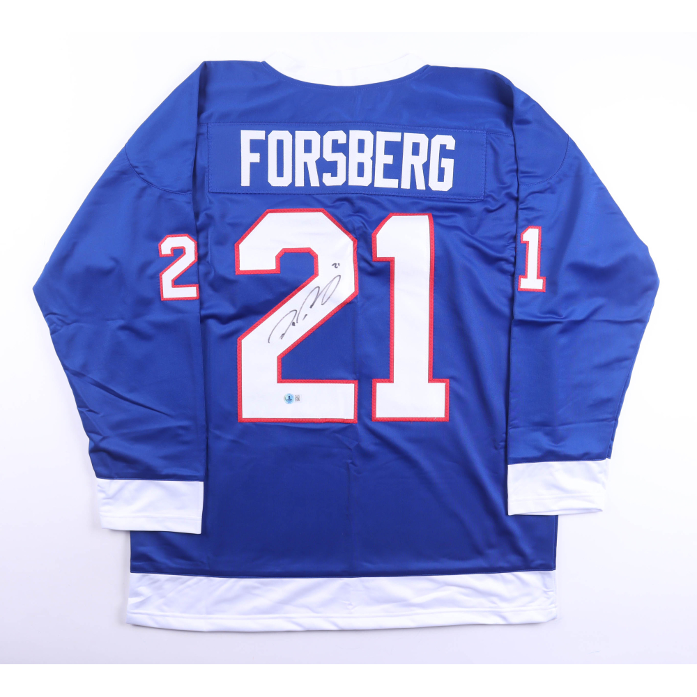 Peter Forsberg Signed Quebec Jersey (Beckett) | Pristine Auction