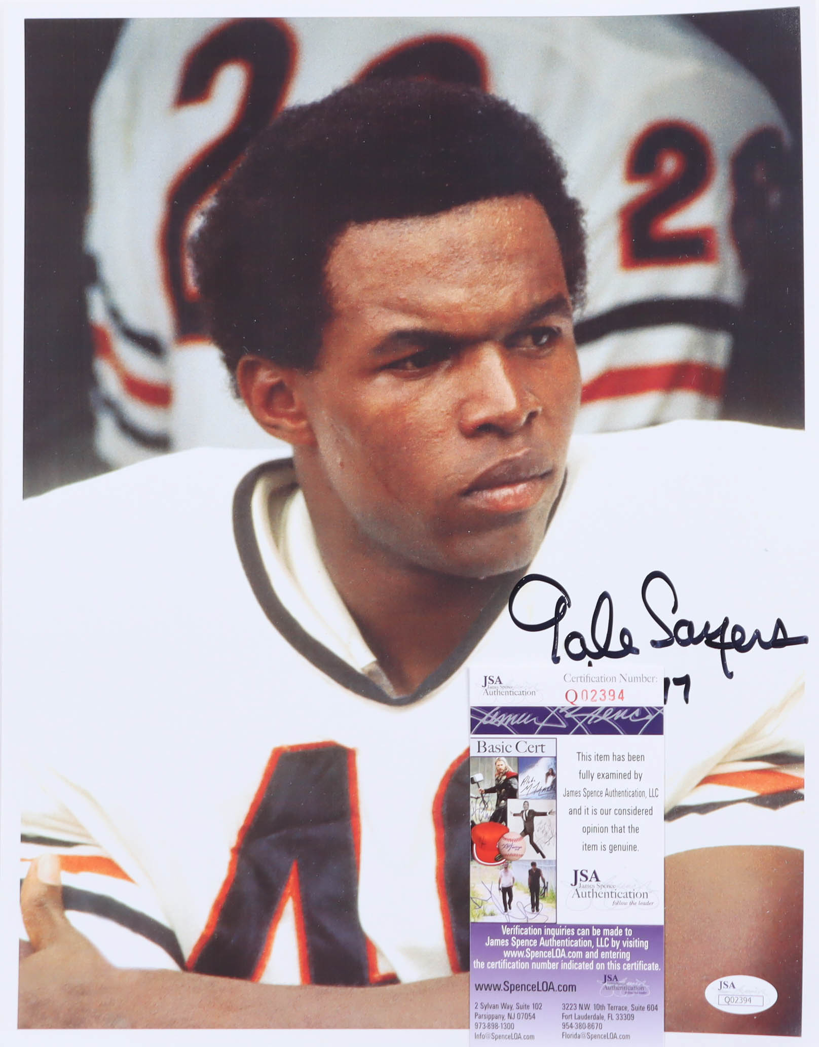 Gale Sayers Signed Bears 11x14 Photo Inscribed "HOF 77" (JSA ...
