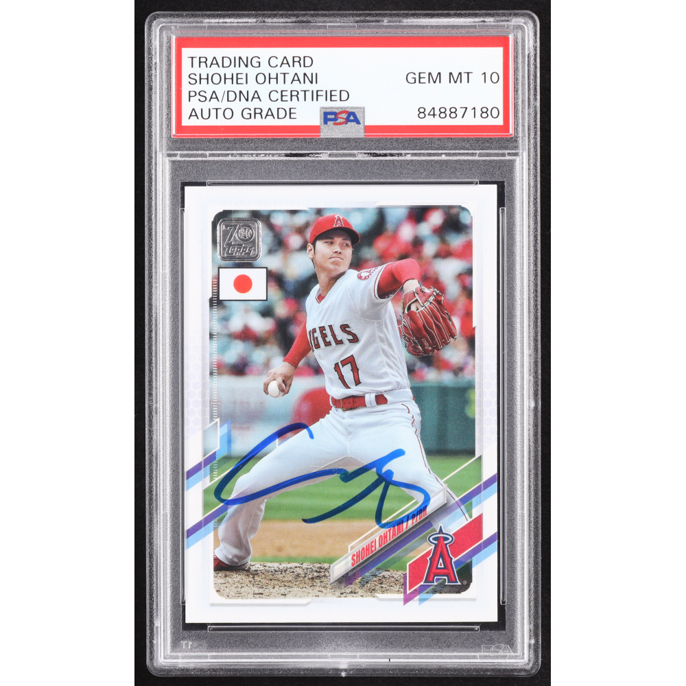Shohei Ohtani Signed 2021 Topps Japan #74 (PSA | Autograph Graded 10 ...
