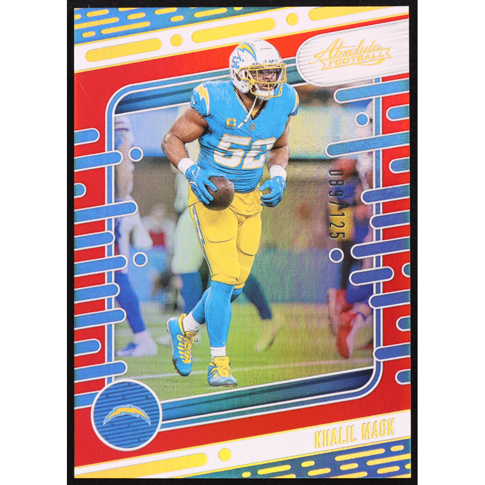 Khalil Mack 2024 Panini Absolute Red Spectrum #58 #89/125 | Pristine ...