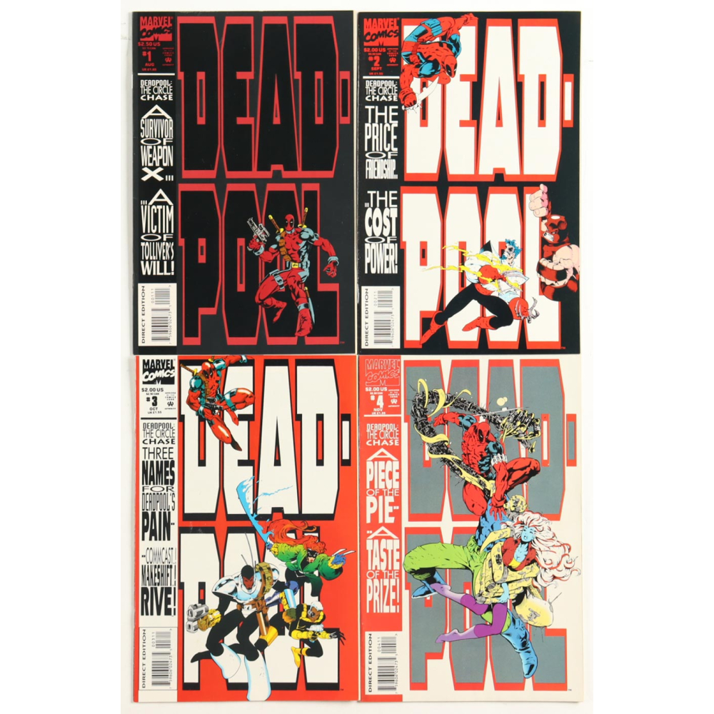 Complete Set of (4) 1993 "Deadpool: The Circle Chase" Issue #1-4 Marvel ...