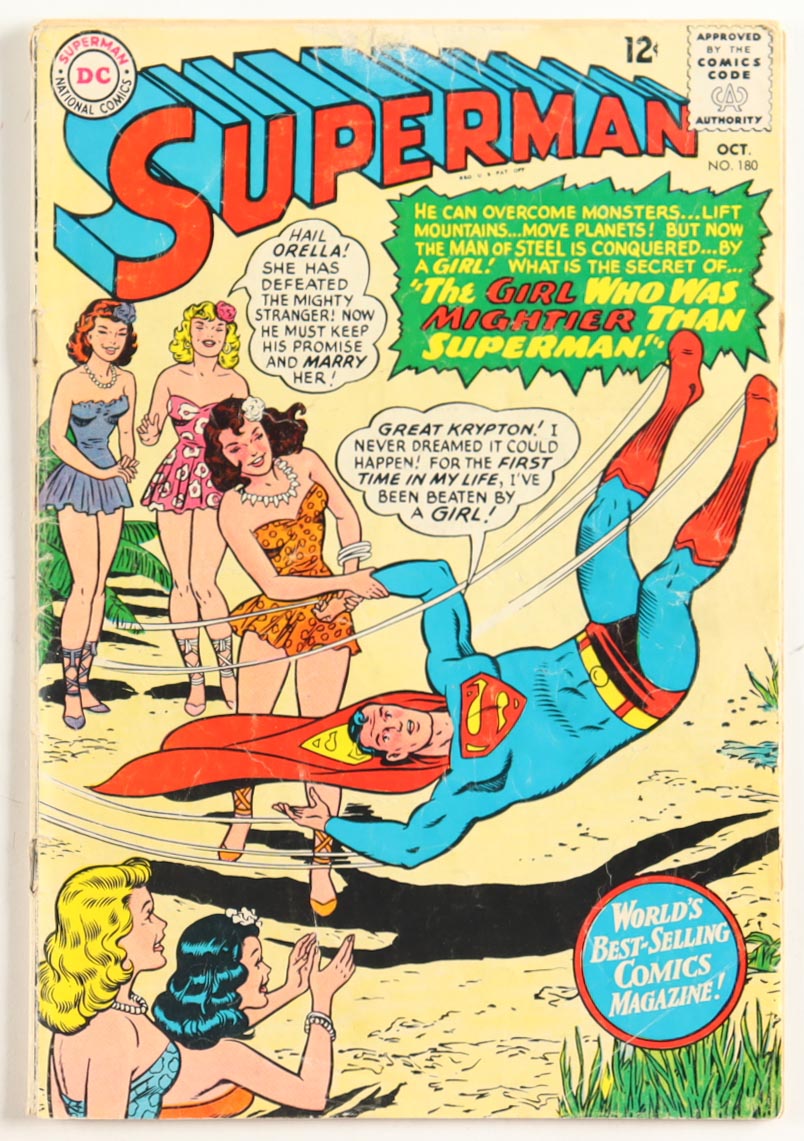 1965 "Superman" Issue #180 DC Comic Book | Pristine Auction