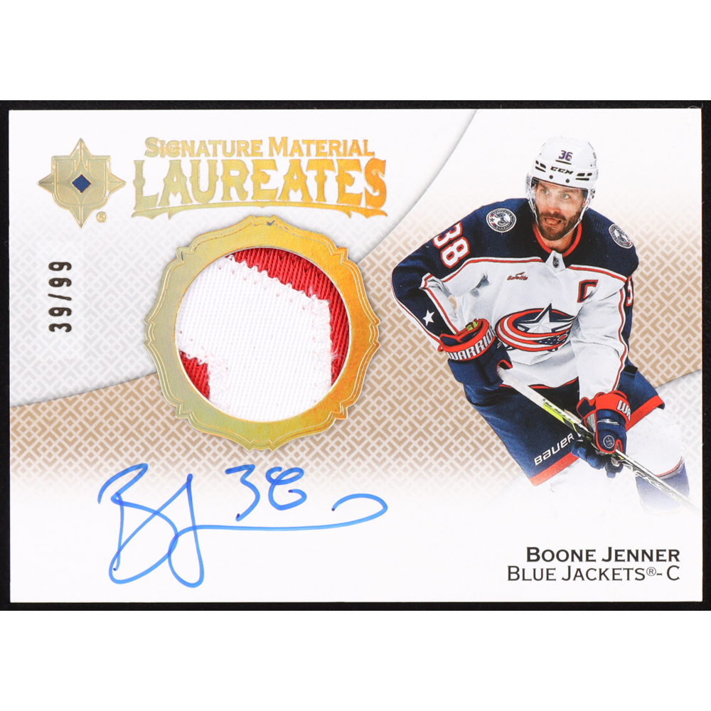 Boone Jenner 2022-23 Upper Deck Signature Materials Laureates #SML-BJ ...