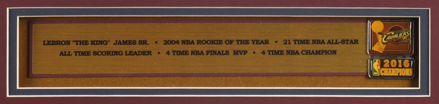 Lebron James Custom Framed Jersey Display With 2016 Champions Hanging ...
