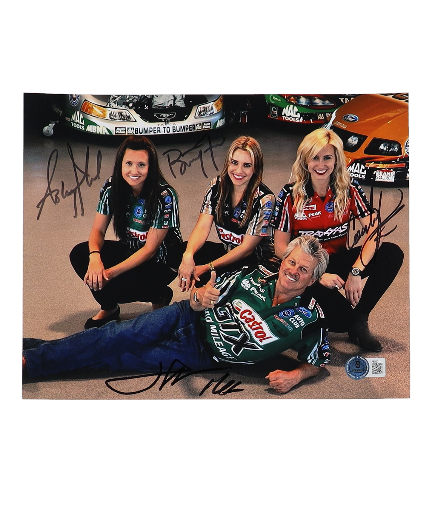 The Force Family NHRA 8x10 Photo Signed by Brittany, Courtney, Ashley ...