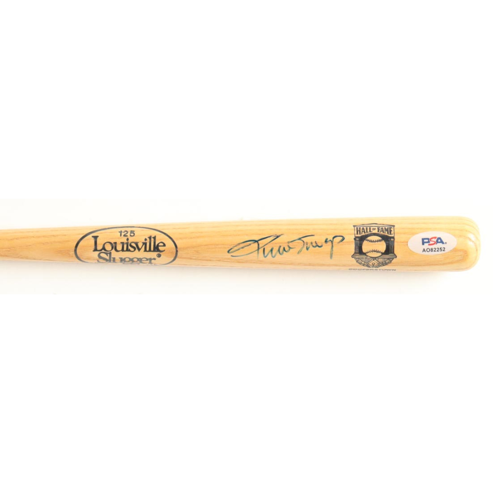 Willie Mays Signed Louisville Slugger HOF Logo 16" Mini Baseball Bat ...