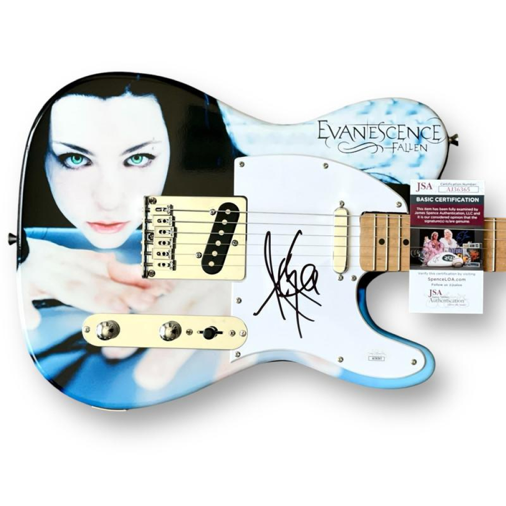 Amy Lee Signed Custom "Evanescence - Fallen" Telecaster Style Guitar ...