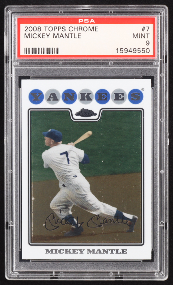 Mickey Mantle 2008 Topps Chrome #7 (PSA 9) | Pristine Auction