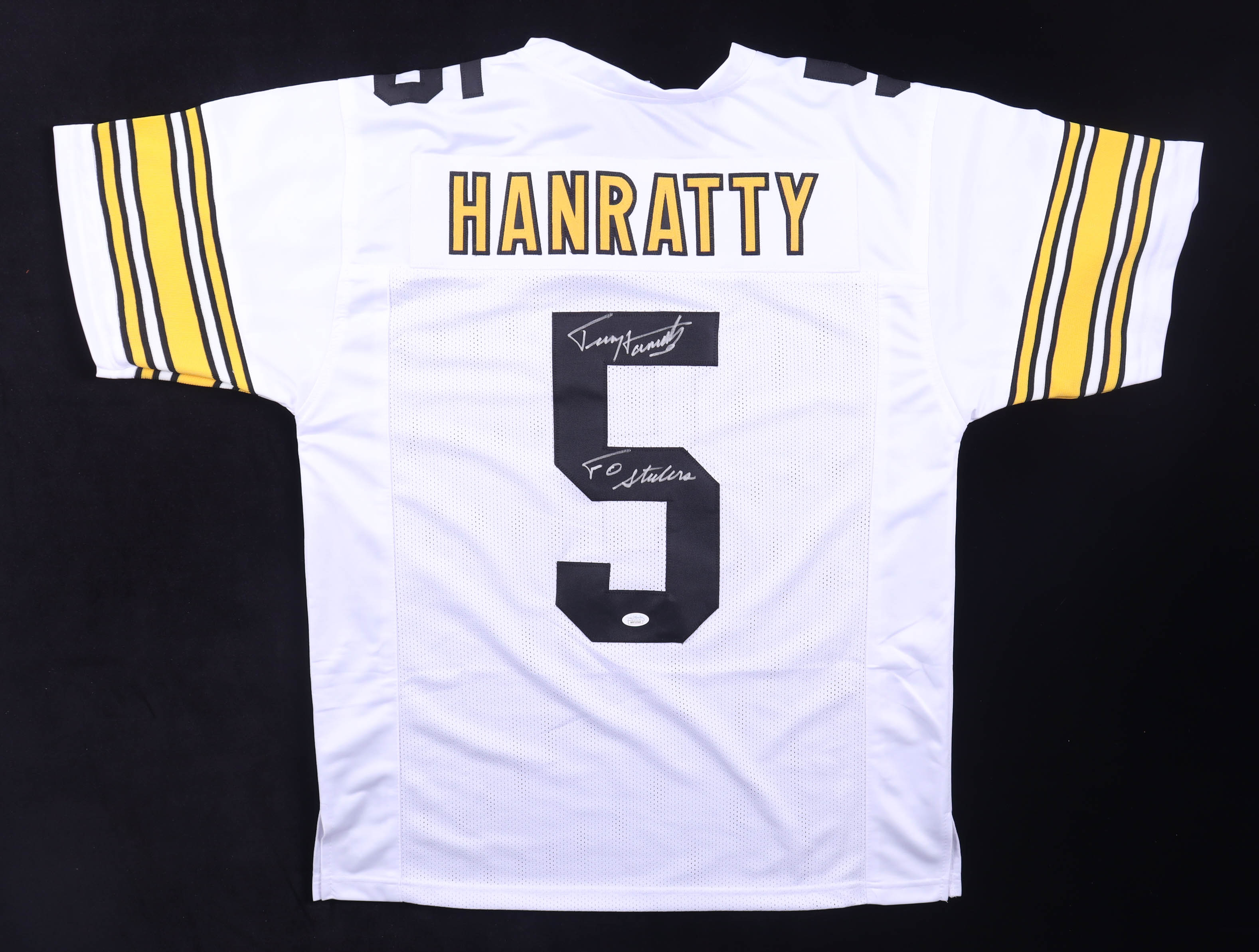 Terry Hanratty Signed Jersey Inscribed "Go Steelers" (JSA) | Pristine ...