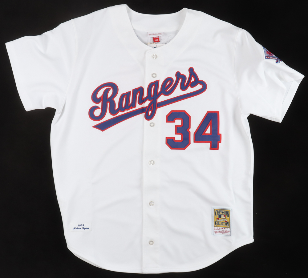 Nolan Ryan Signed Rangers Jersey Inscribed "HOF 99" (Ryan) | Pristine ...