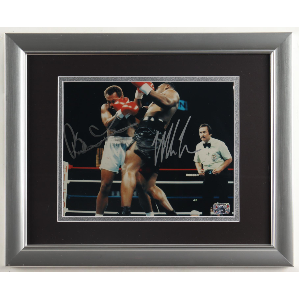 Mike Tyson & Pinklon Thomas Signed Custom Framed Photo Display (Tyson ...