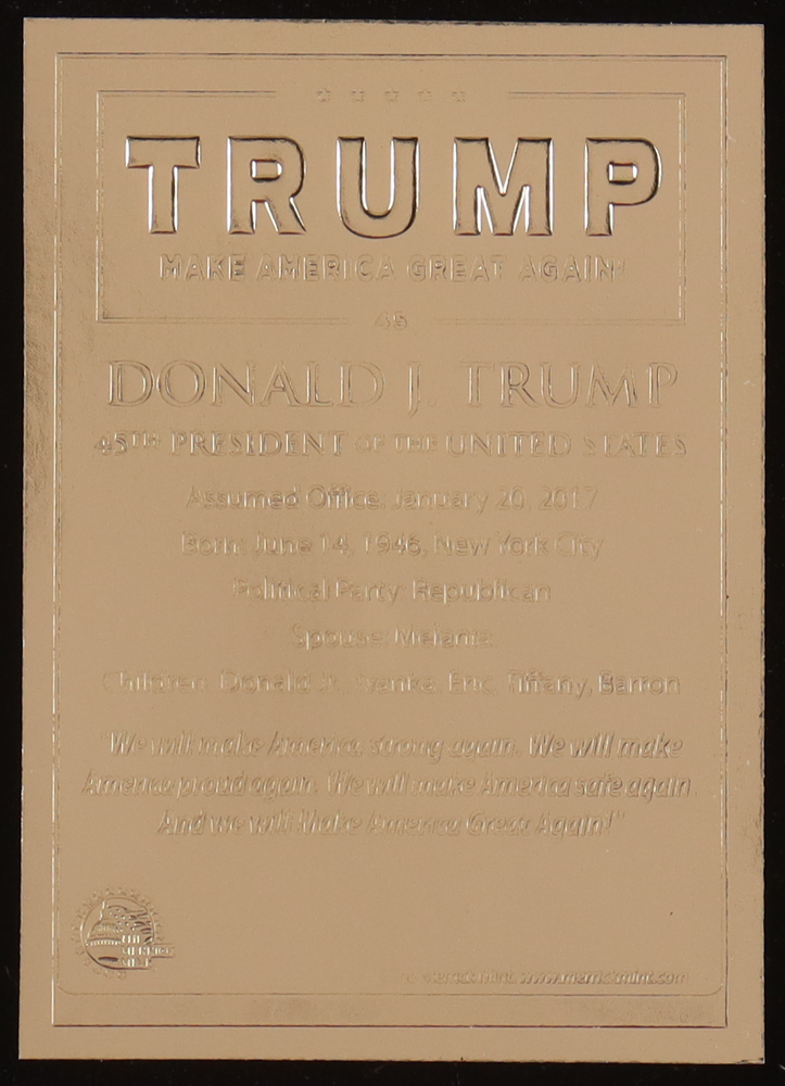 Donald Trump 2021 Merrick Mint For President 2024 Red Signature Series ...